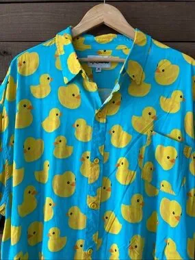 Tipsy Elves | Shirts | Tipsy Elves Mens Rubber Ducky Hawaiian Short ...